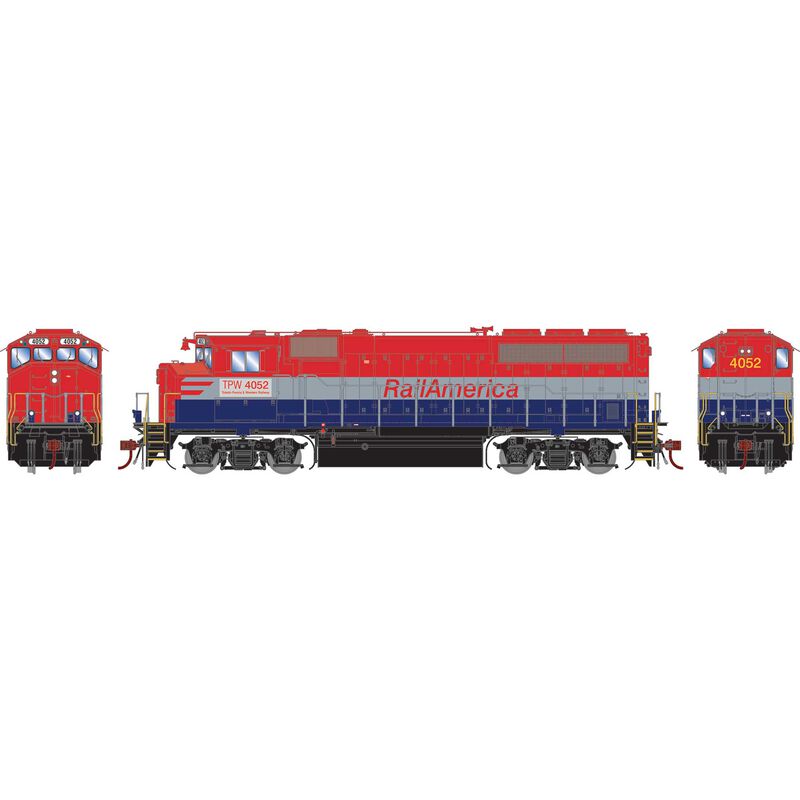 Athearn Genesis HO GP40-2L, Rail America/TP&W #4052 - ATHG65087 – Hiawatha Hobbies LLC