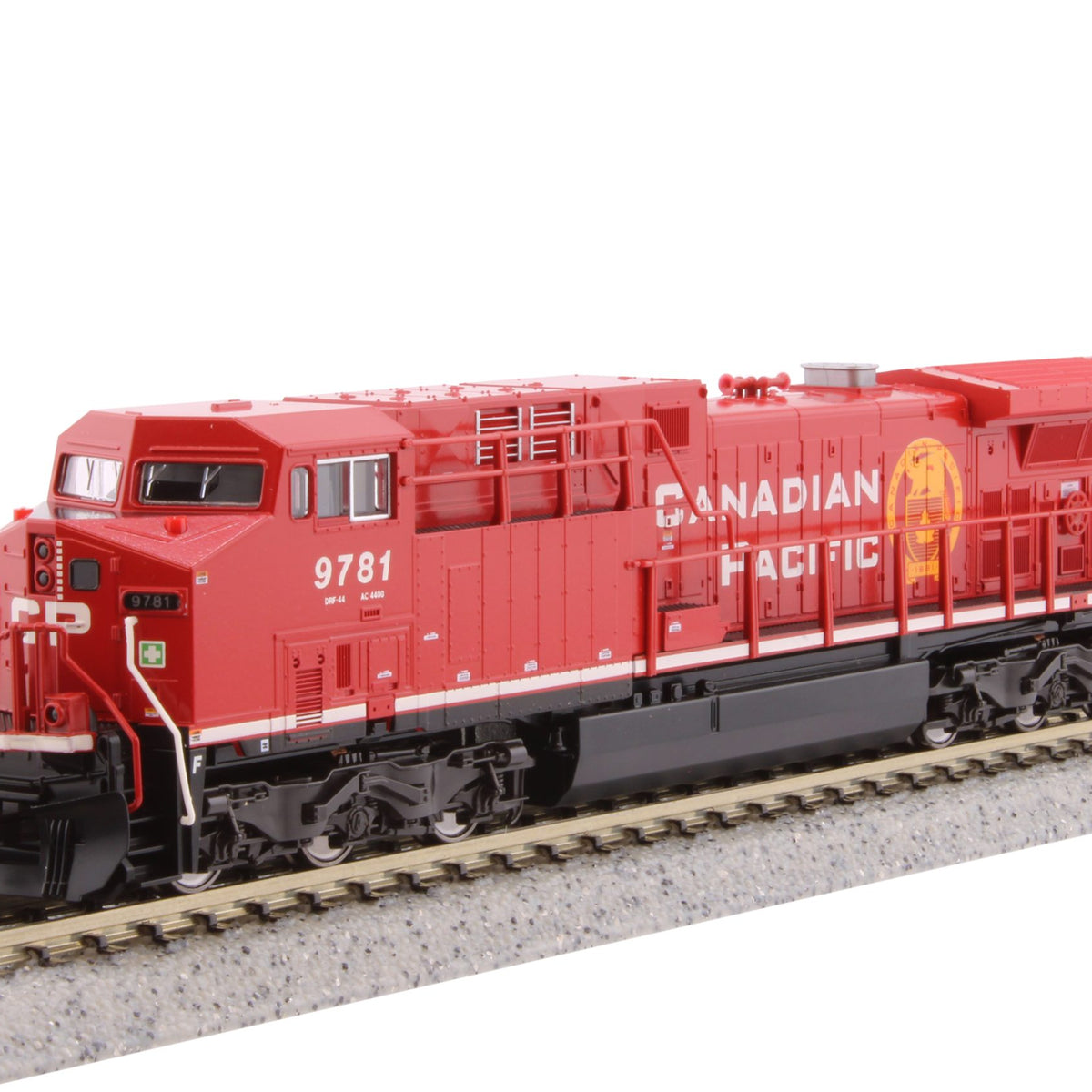 kato N GE AC4400CW - Standard DC -- Canadian Pacific #9781 (red, white – Hiawatha Hobbies LLC