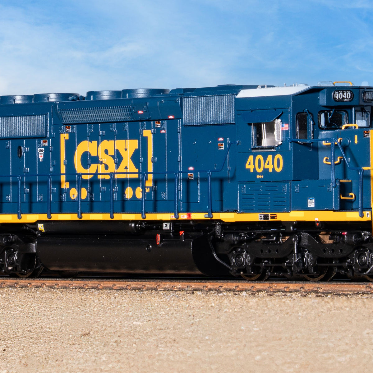 Rivet Counter N Scale EMD SD40-3, CSX/YN3 Boxcar Logo / 4049 / DCC & S – Hiawatha Hobbies LLC