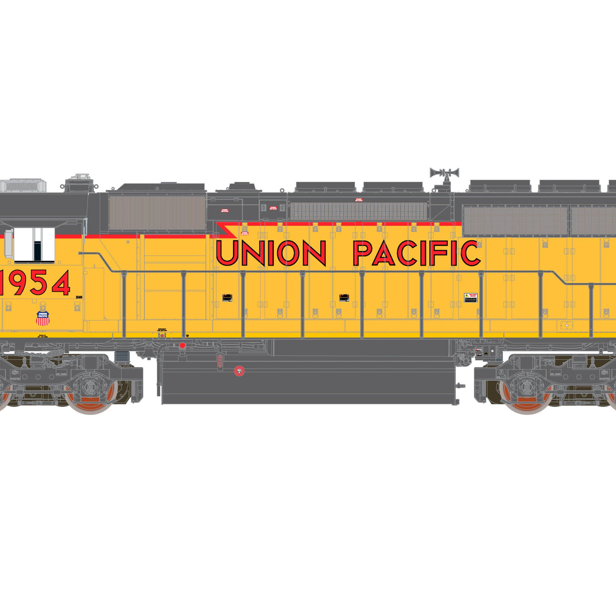 Rivet Counter HO Scale EMD SD40-2, Union Pacific (UP) / SD40N Rebuild/ – Hiawatha Hobbies LLC