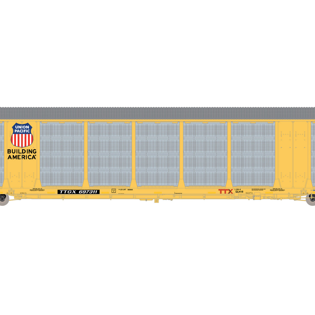 Scaletrains Rivet Counter HO Scale Gunderson Multi-Max Autorack, Union – Hiawatha Hobbies LLC