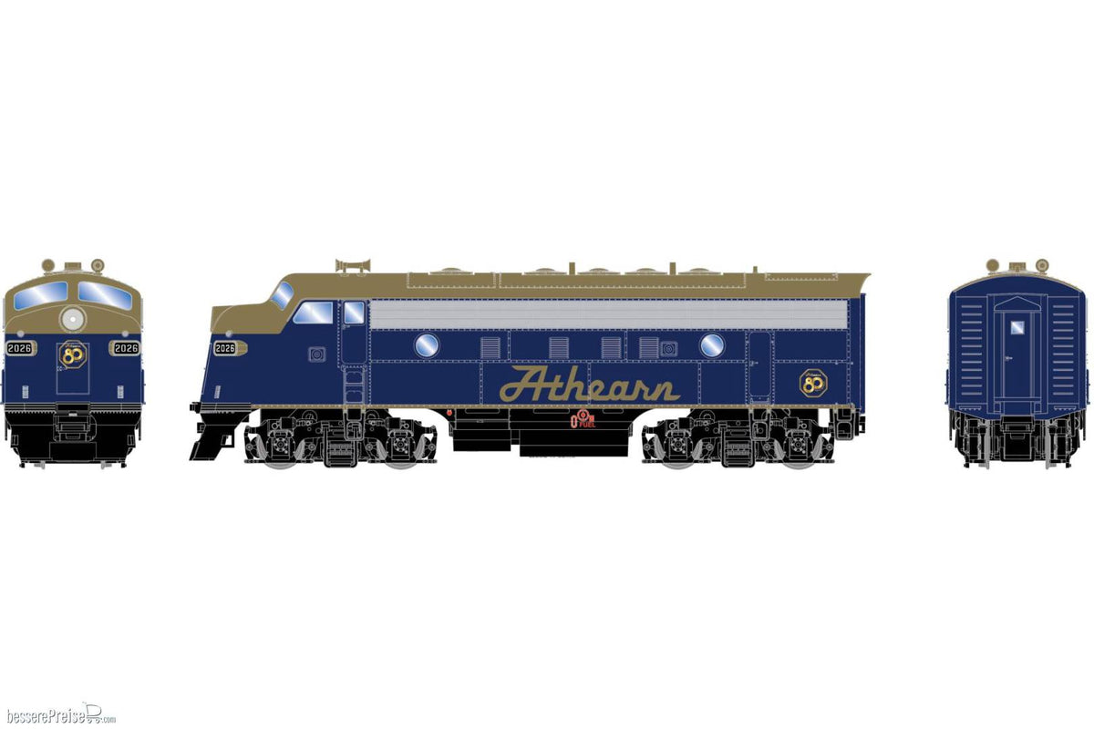 Roundhouse HO F7A Single Headlight DCC-Ready Locomotive, Athearn (ATHX ...