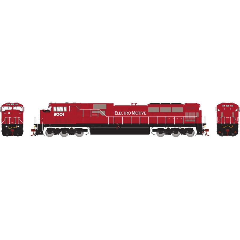 Athearn Genesis HO SD80MAC w/DCC & Sound, EMD #8001 - ATHG27352 ...