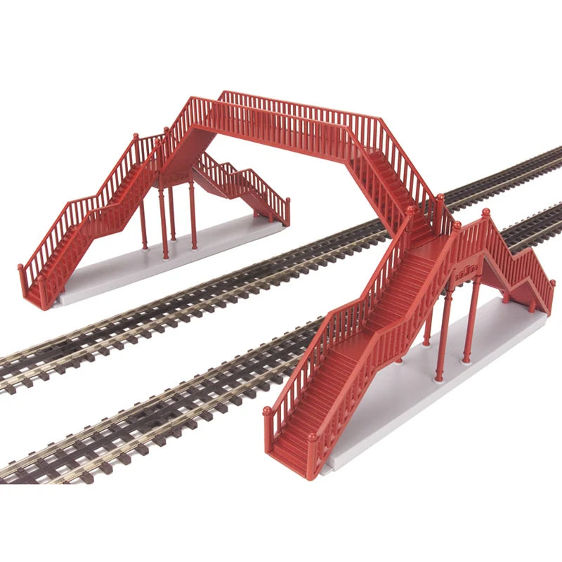 Atlas O Double-Track Pedestrian Crosswalk Bridge -- Red - ATO669181 ...