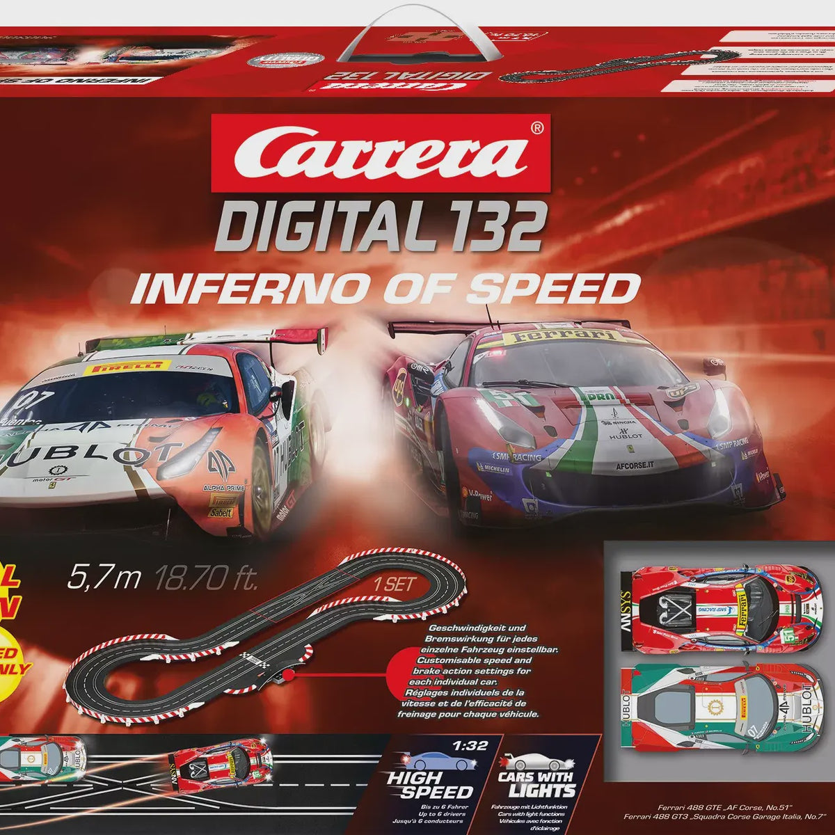 Carrera Digital 1:32 Inferno of Speed Slot Car Set – Hiawatha Hobbies LLC