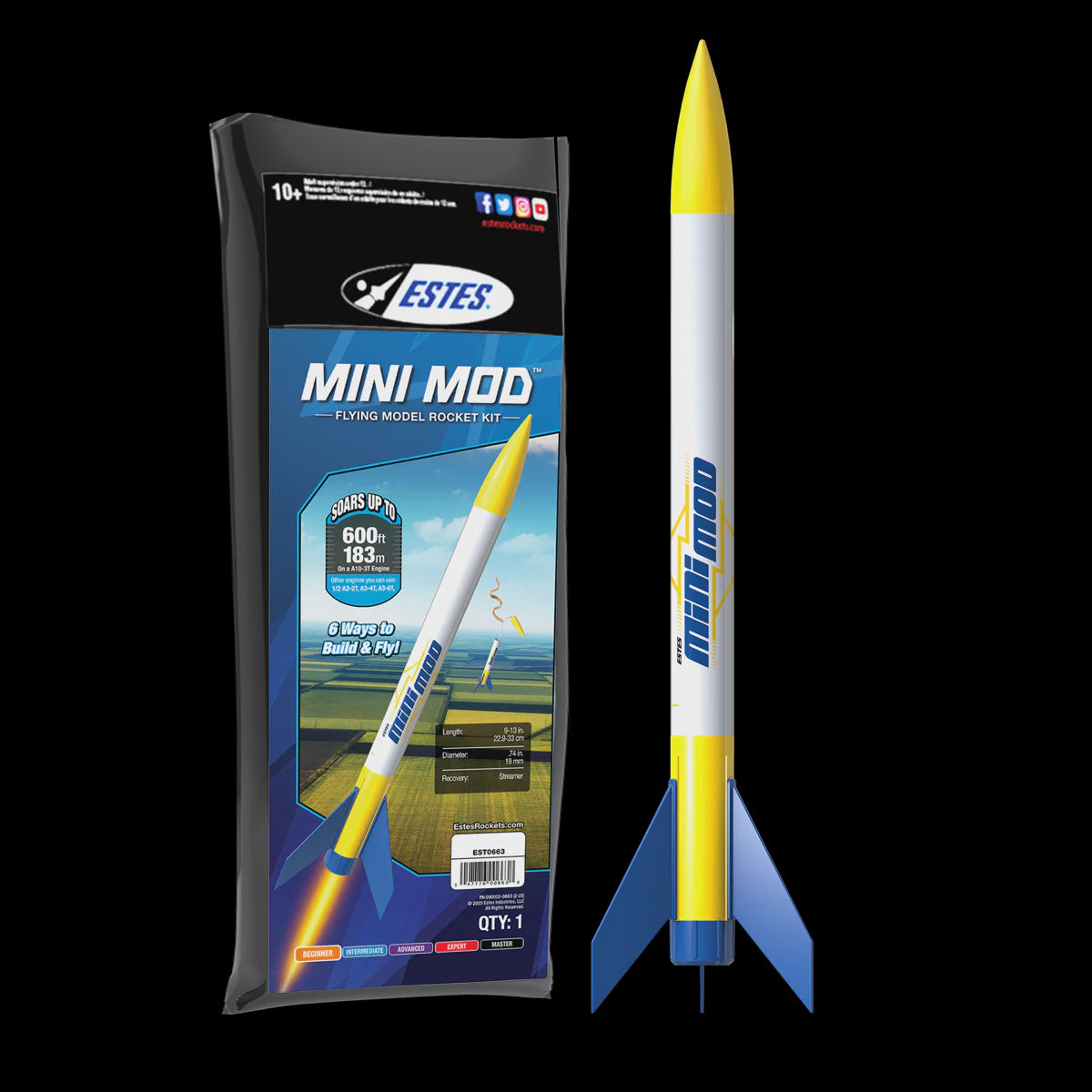 Estes 000663 Mini Mod Kit - Beginner – Hiawatha Hobbies LLC