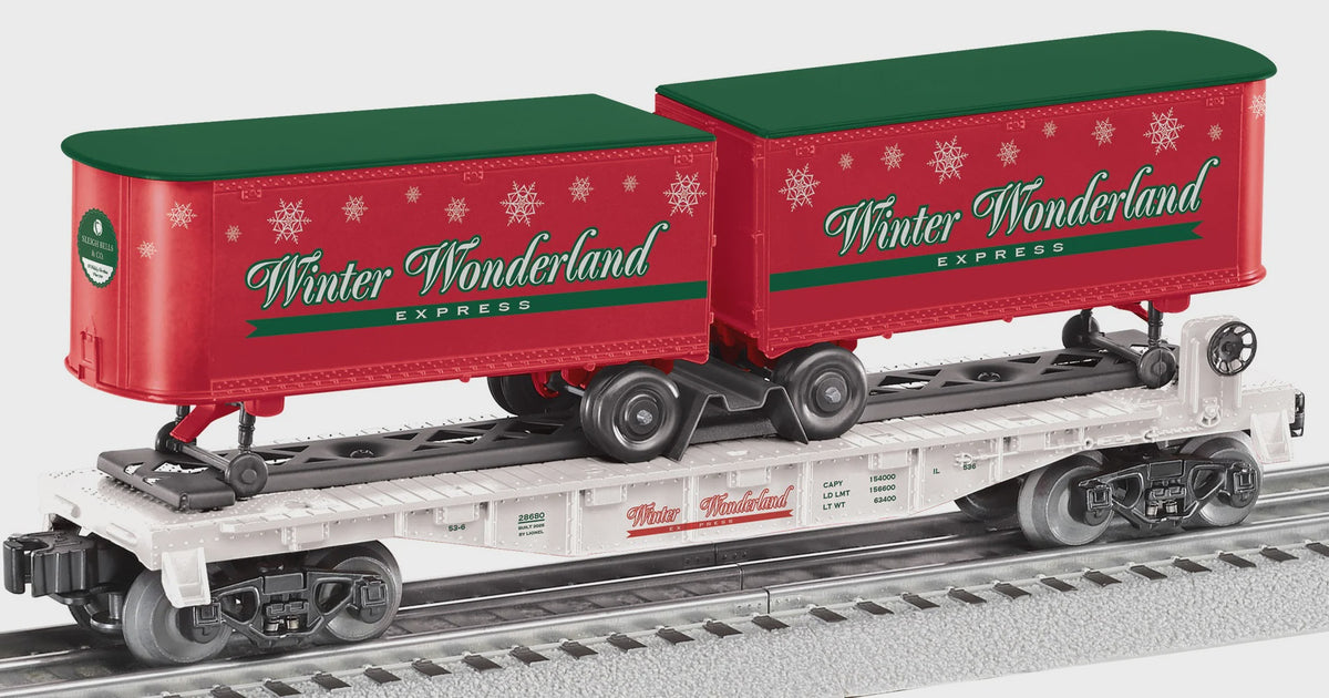 Lionel 2528680 Intermodal TOFC Flatcar w/2 Trailers - 3-Rail - Ready t ...