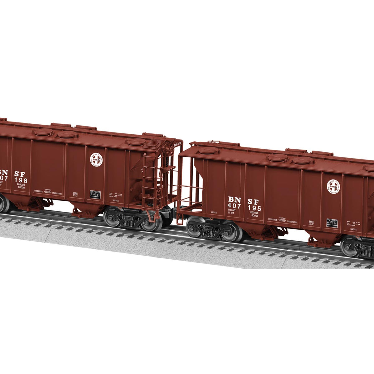 Lionel O PS-2 Hopper, BNSF (2) - LNL627094 – Hiawatha Hobbies LLC
