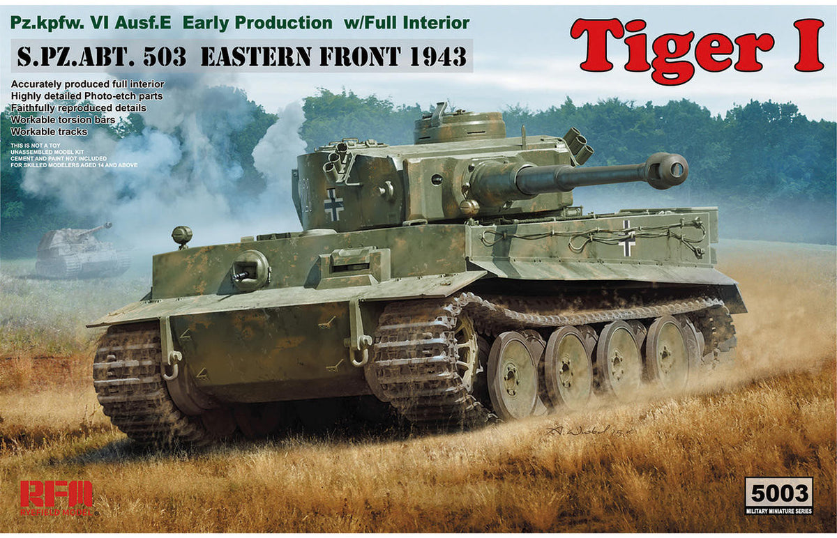 Ryefield Models 1/35 TIGER I EARLY W/FULL INTERIOR - RFM5003 – Hiawatha ...