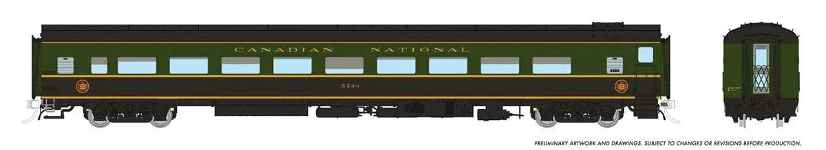Rapido Trains HO CC&F Lightweight Coach - Ready to Run - Super Contine ...
