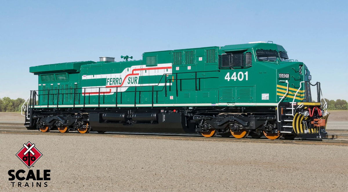 Scaletrains Rivet Counter HO Scale GE AC4400CW, Ferrosur / 4401 / DC/D ...